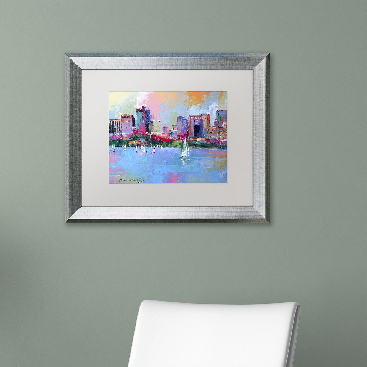 Breakwater Bay Boston 3 by Richard Wallich - Picture Frame Painting ...