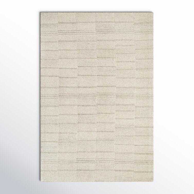 Joss & Main Demie Hand Tufted Wool Striped Rug & Reviews | Wayfair