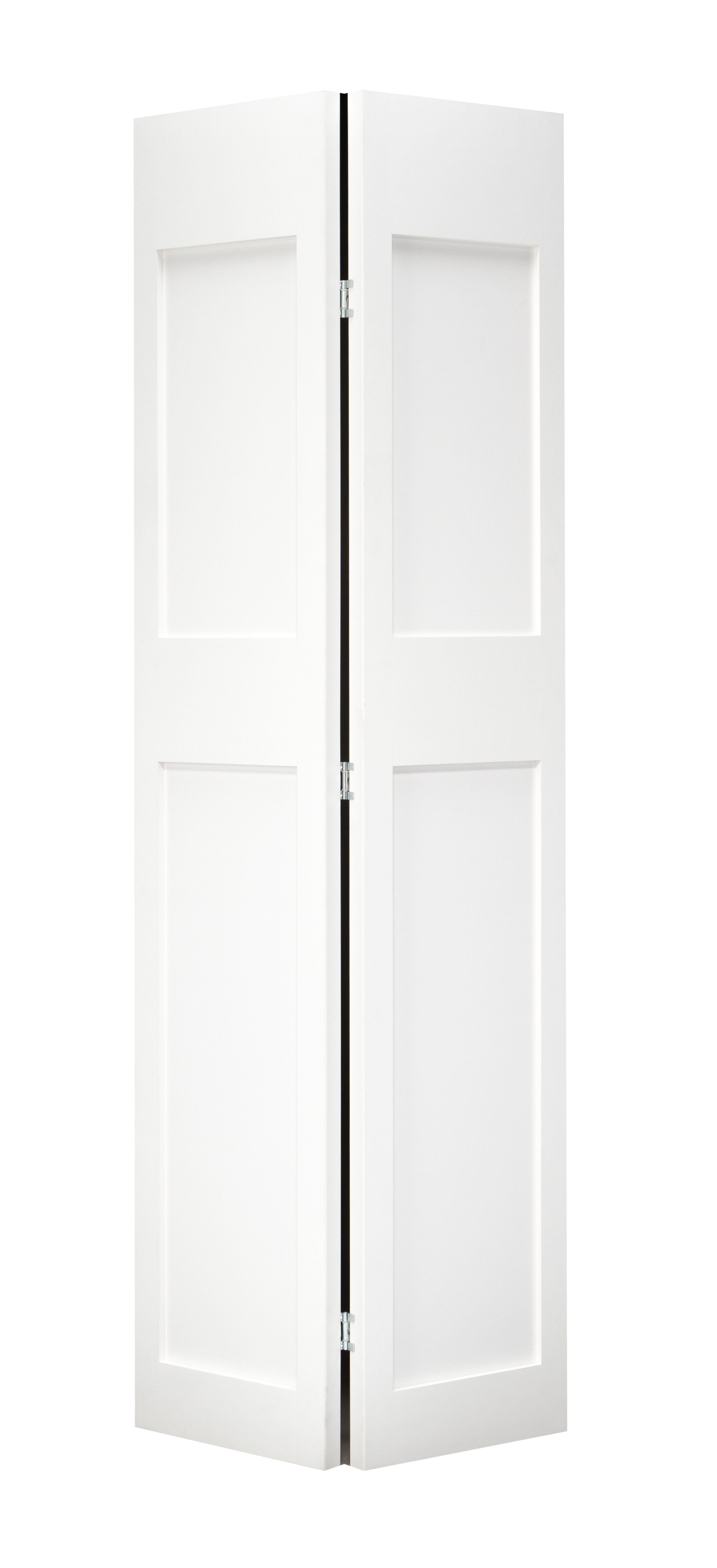 Door to Door Door Company 2 Panel Primed Shaker Style Bifold Door | Wayfair