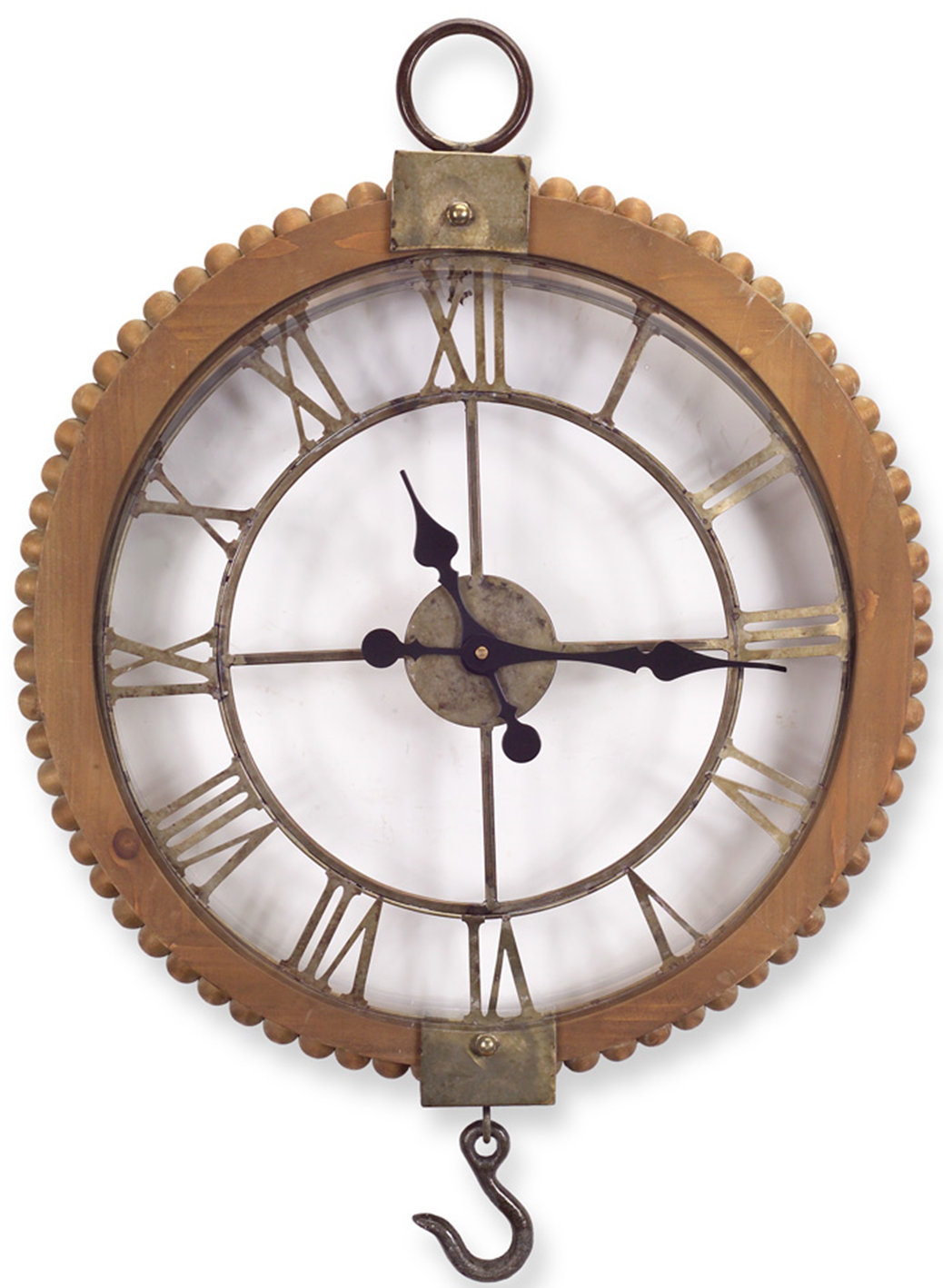 Melrose International Open Wall Clock with Hook & Reviews | Wayfair