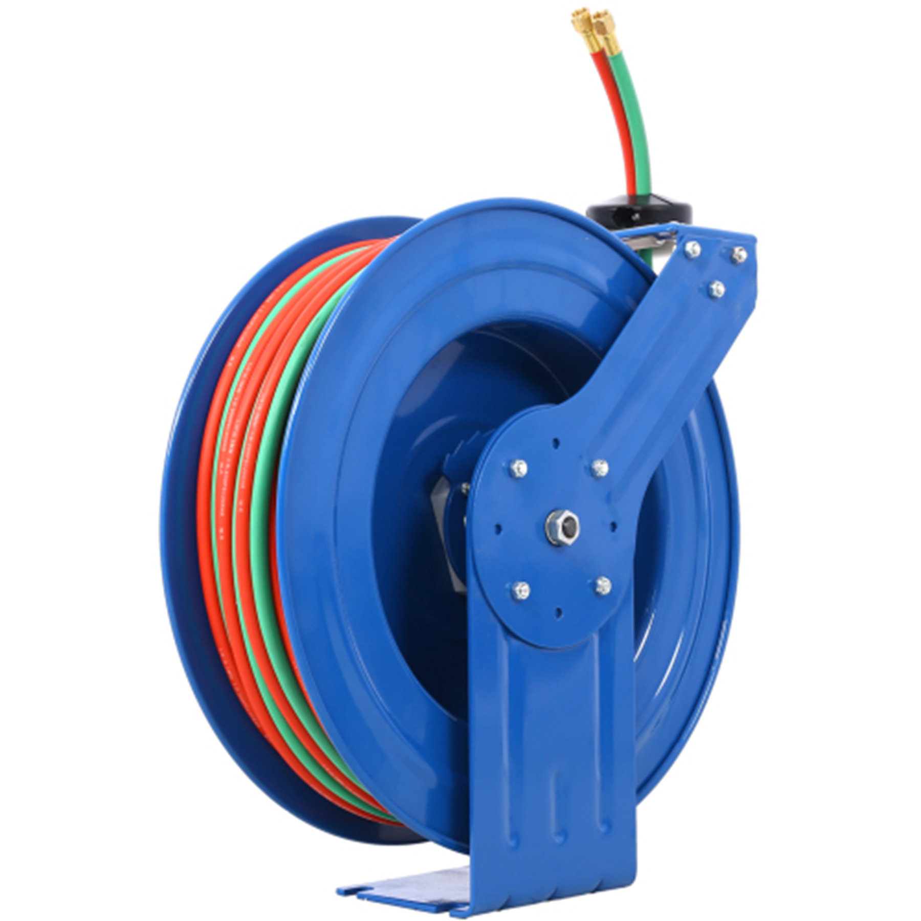 DAMALU Welding Hose Reel Retractable Twin Oxygen Acetylene Rubber Hoses ...