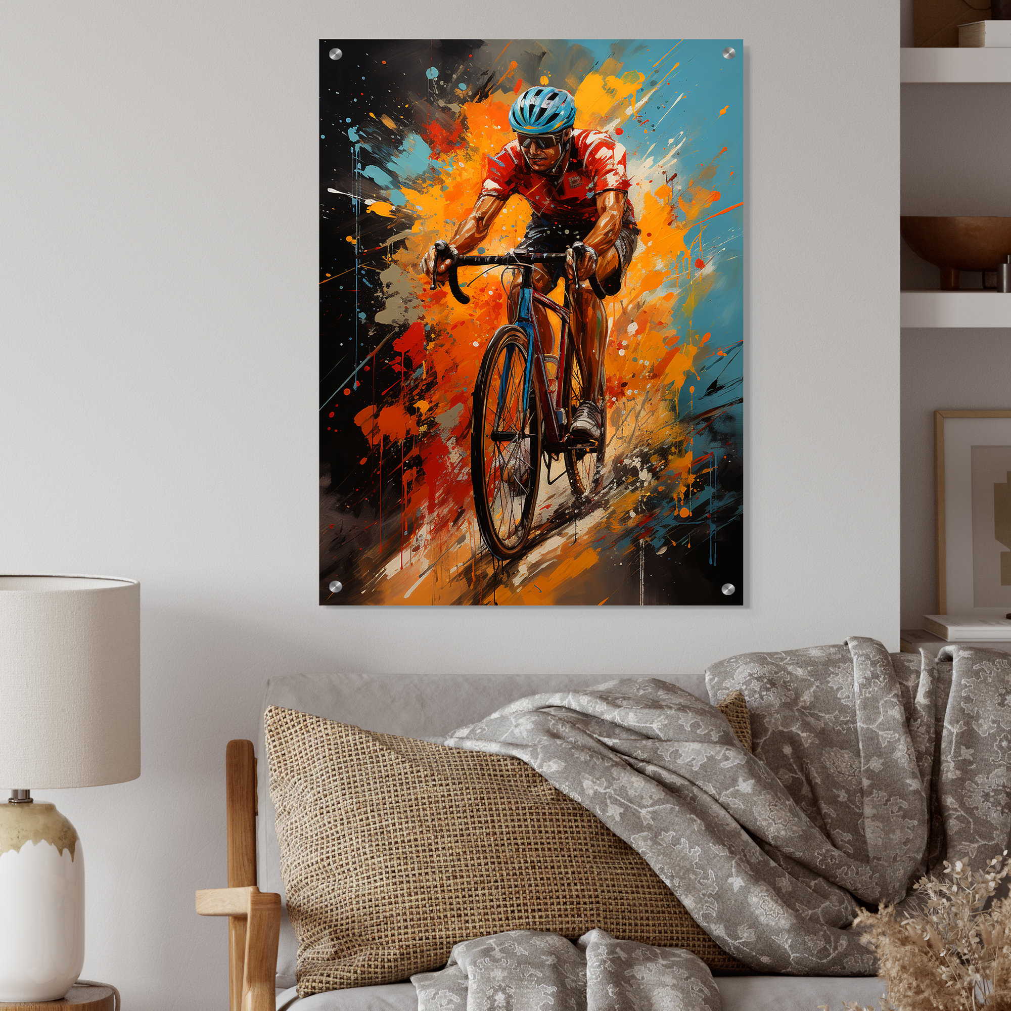 Lark Manor™ Bicycle Bold Rides I - Bicycle Acrylic Wall Art Glass | Wayfair