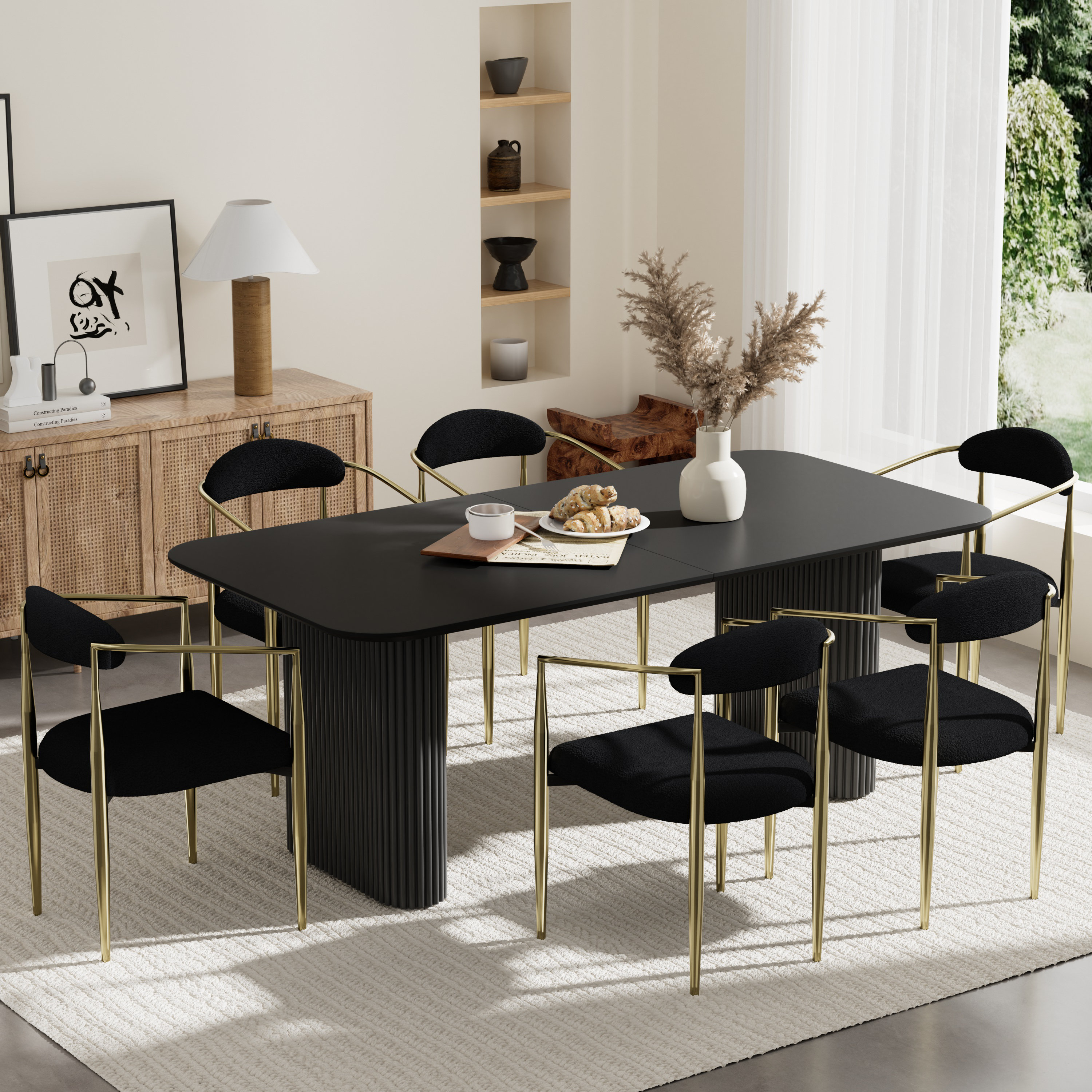 Latitude Run® Rectangular Dining Table for 4-6 People | Wayfair