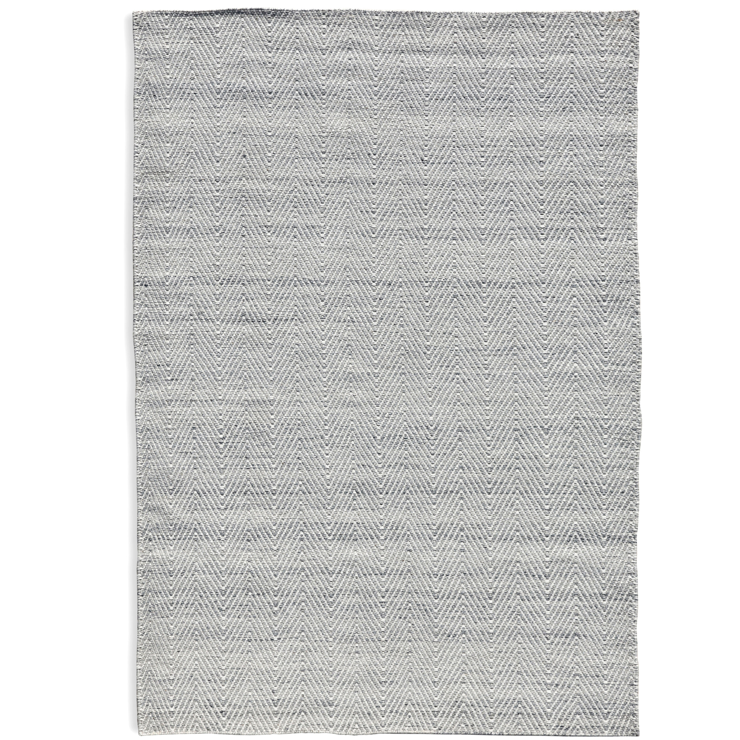 Tufty Home Coastal Chevron Flatweave Ivory/Grey Wool Area Rug By Tufty ...