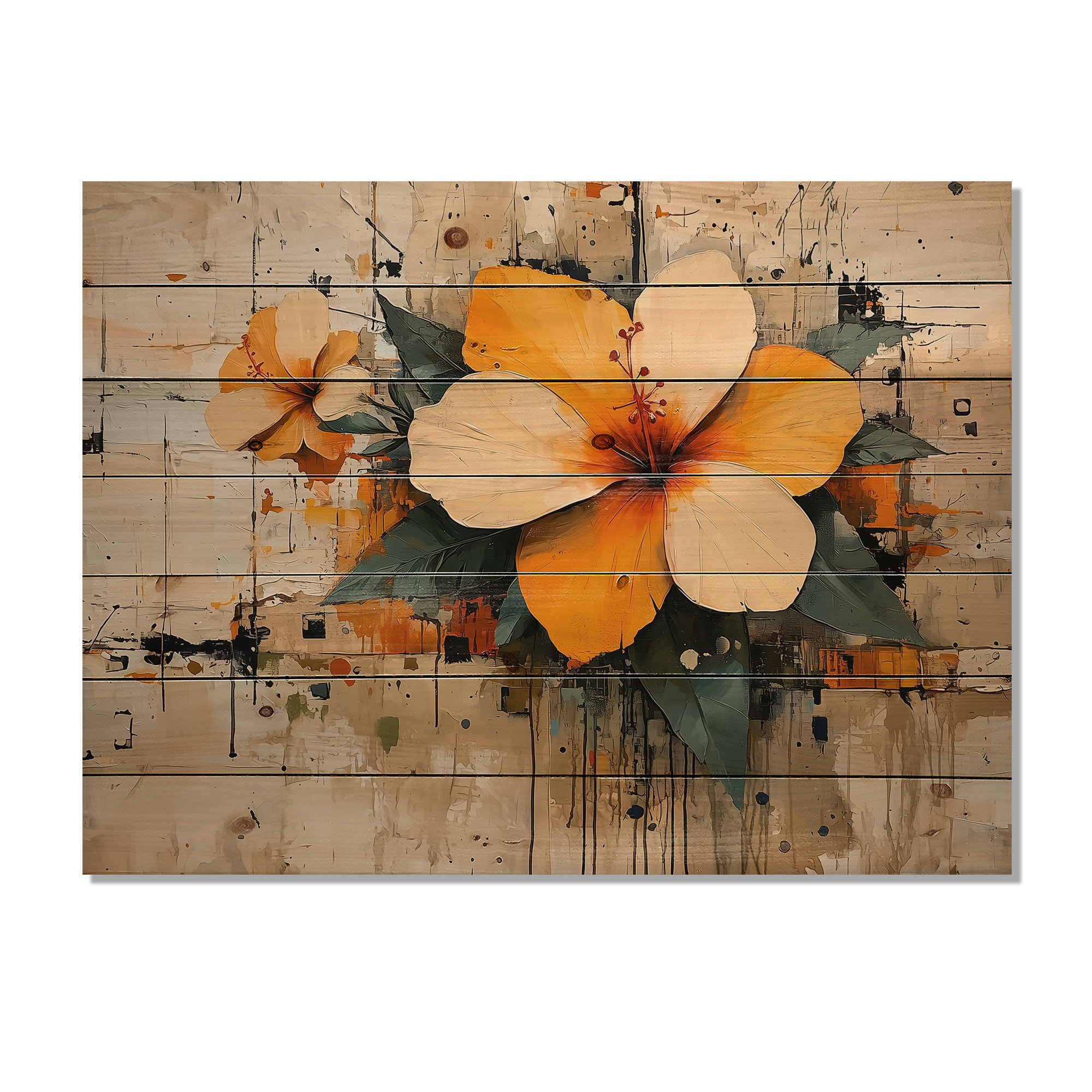 Ophelia & Co. Desert Blossom Of Hibiscus I - Hibiscus Wood Wall Art ...