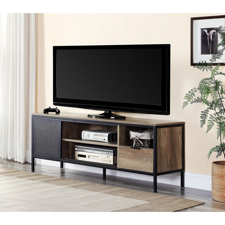 Lipoton Solid Wood 54.97'' W Storage Credenza, Farmhouse TV Stand ...