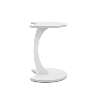 Ebern Designs InterGo Modern C-shaped Side Table For Living Room ...