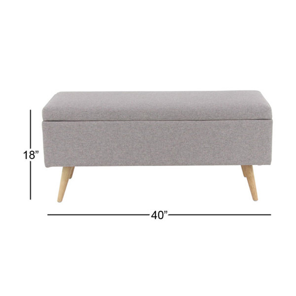 George Oliver Padillo Upholstered Flip Top Storage Bench & Reviews ...
