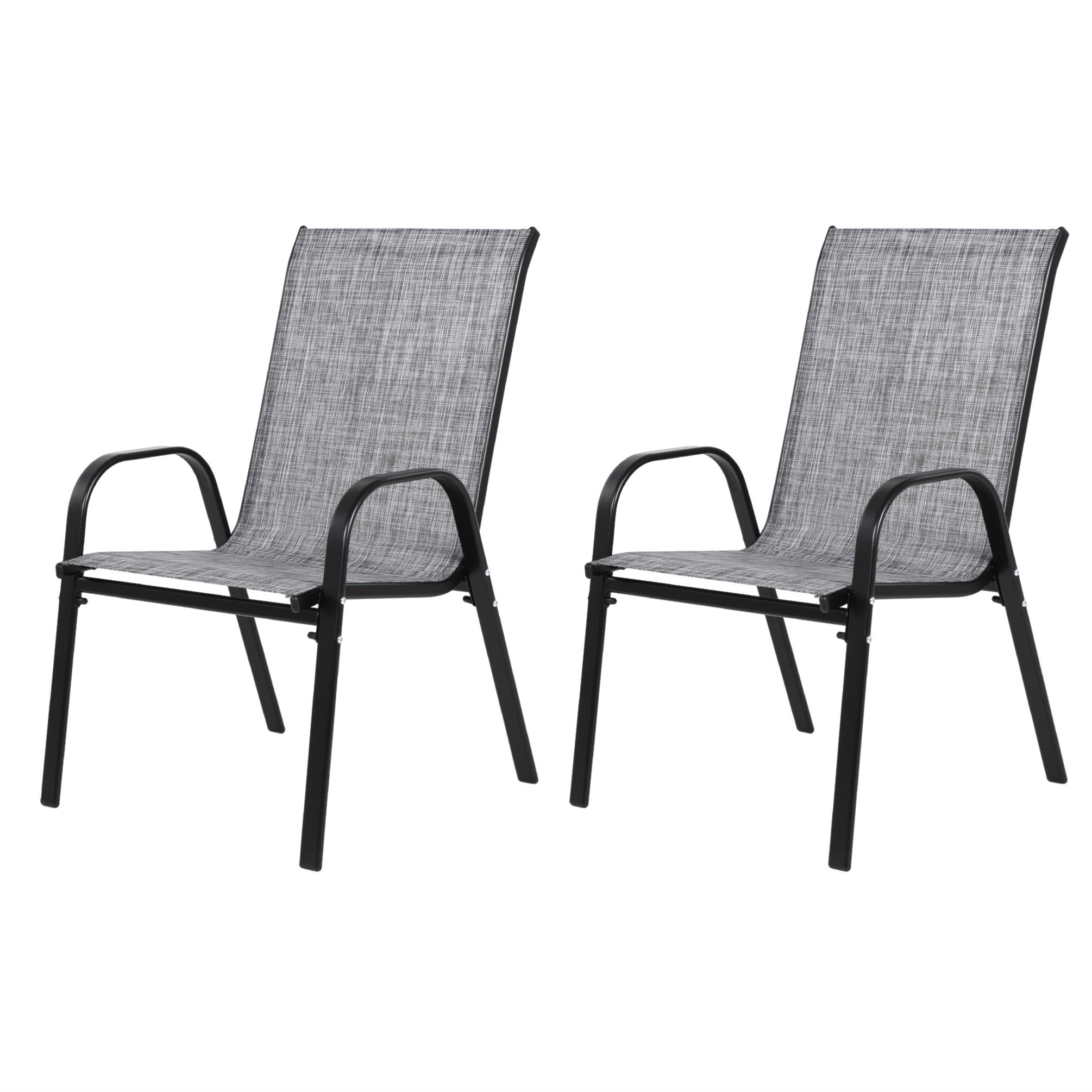 Highland Dunes 2 Piece Patio Chairs, Outdoor Camping Chairs With ...