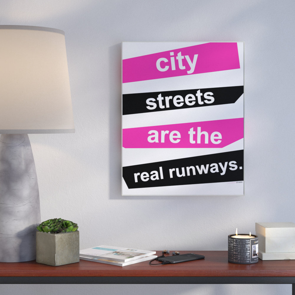 Mercer41 City Streets Are the Real Runways Canvas Wall Art by House of ...