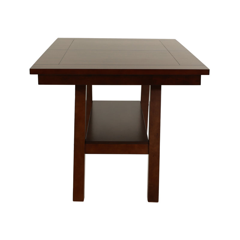 George Oliver Rectangular Counter Height Table with Storage | Wayfair