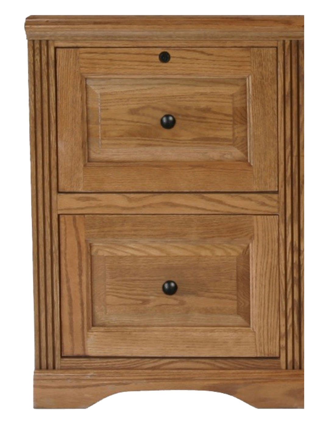 Red Barrel Studio® Oak 2 Drawer File Cabinet In Smokey Oak | Wayfair