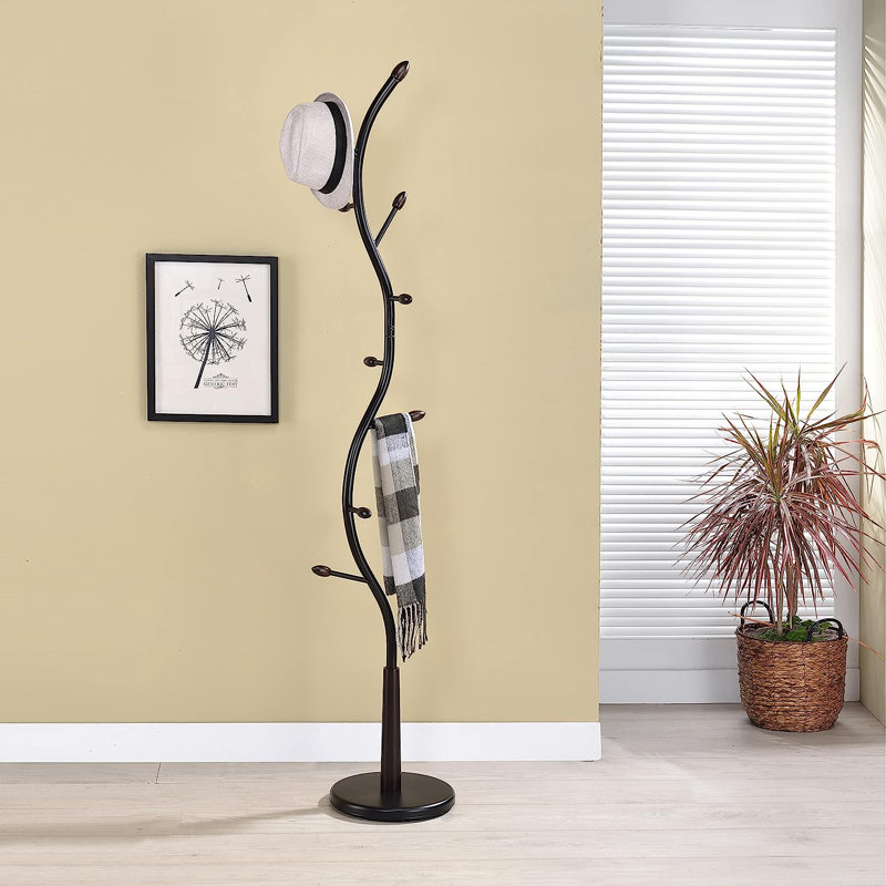 Latitude Run® Stanislaw Steel Freestanding Coat Rack & Reviews | Wayfair