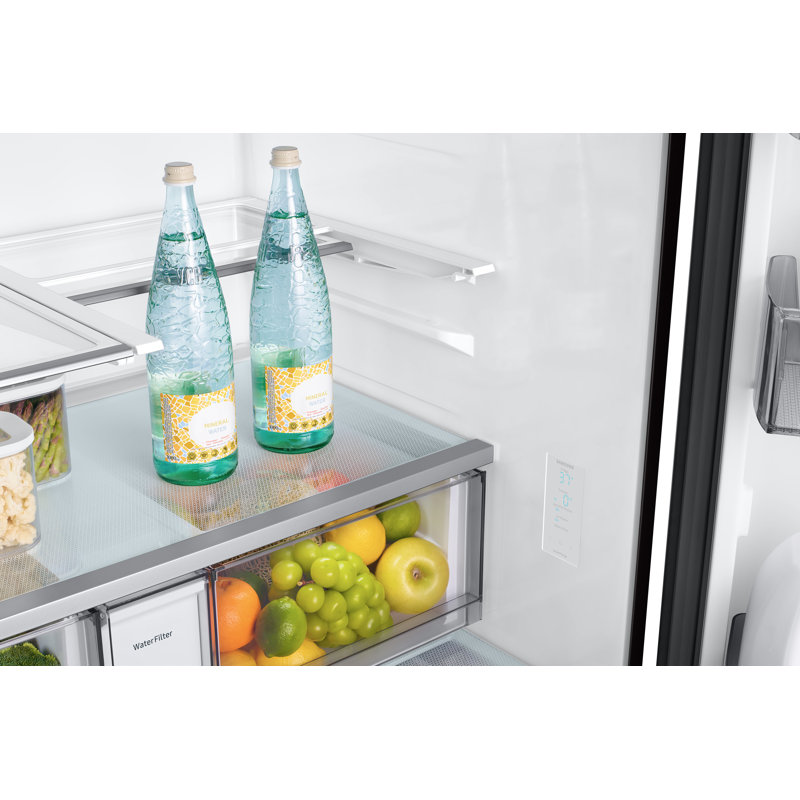 Samsung Bespoke 3-Door French Door Refrigerator (30 cu. ft.) with ...