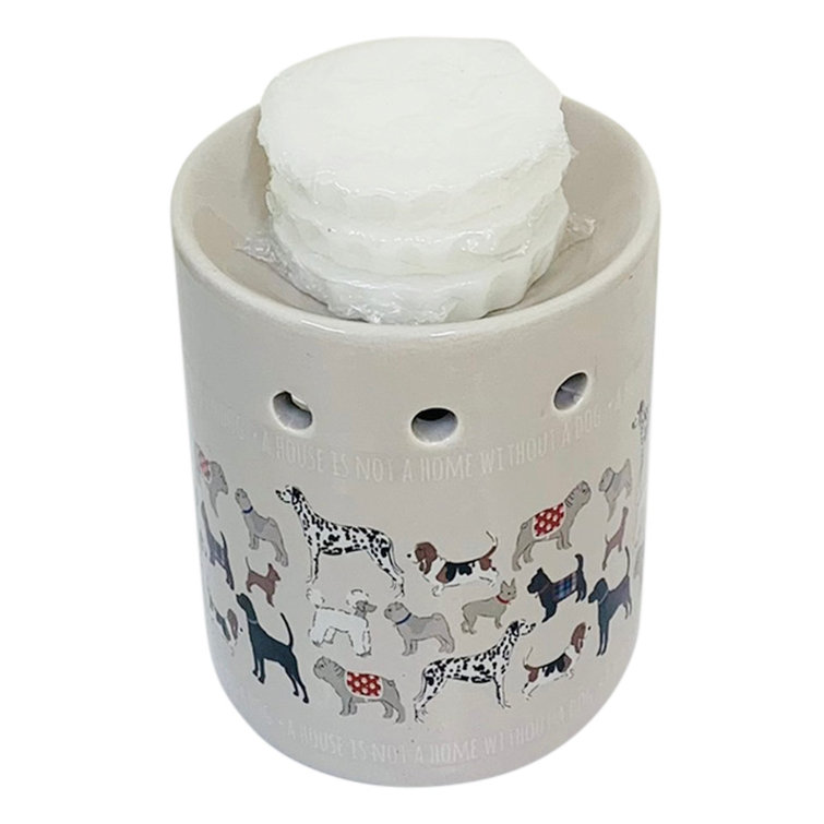 Happy Larry Pet Dog Design Oil Burner With Wax Melts | Wayfair.co.uk