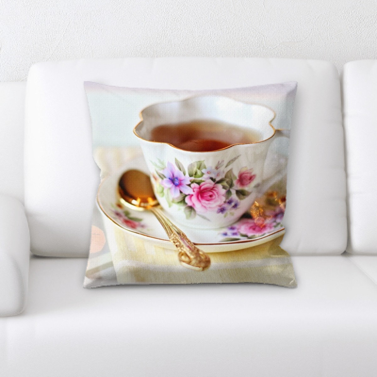 Rug Tycoon Tea Throw Pillow | Wayfair
