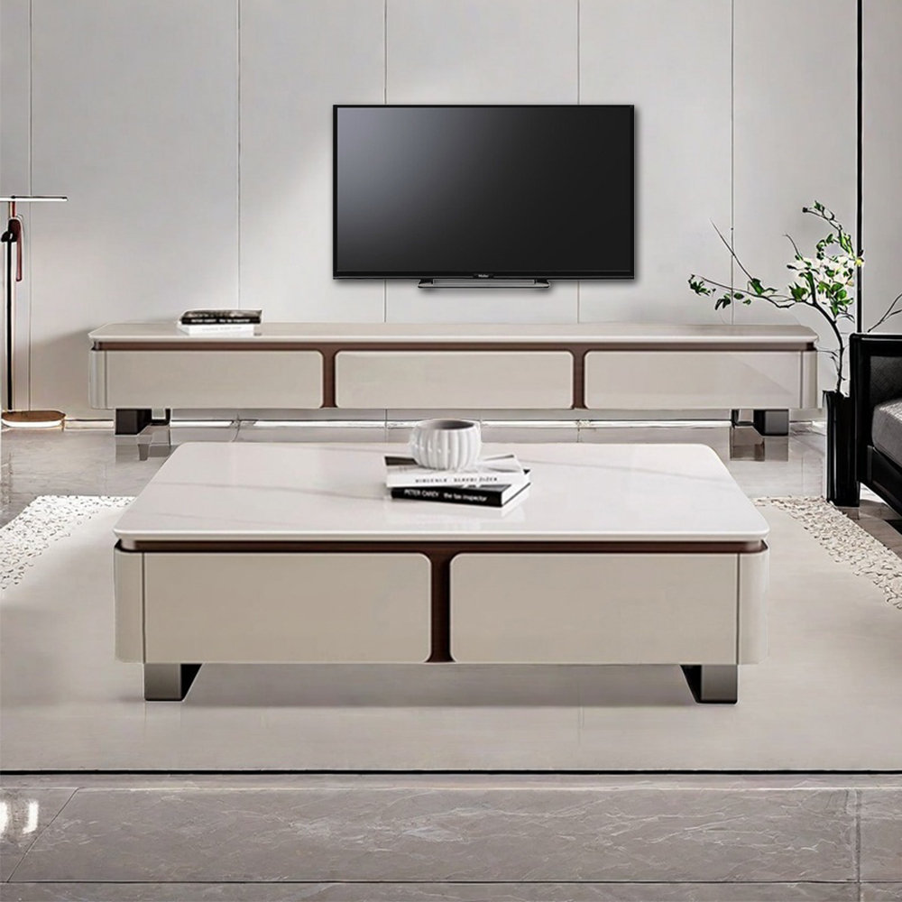 Bkoksety Sintered stone desktop Living Room Table Sets - Wayfair Canada