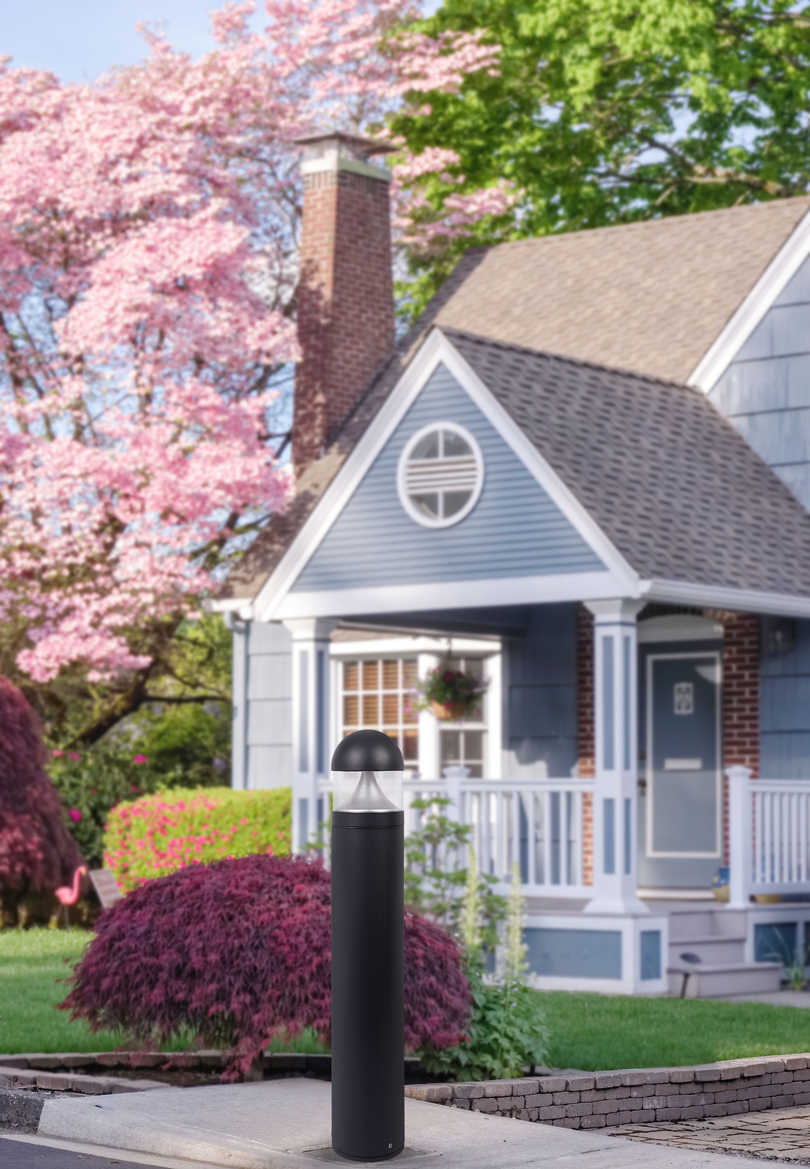 Solus Round LED Landscape Bollard Light 4000K or 3000K | Wayfair