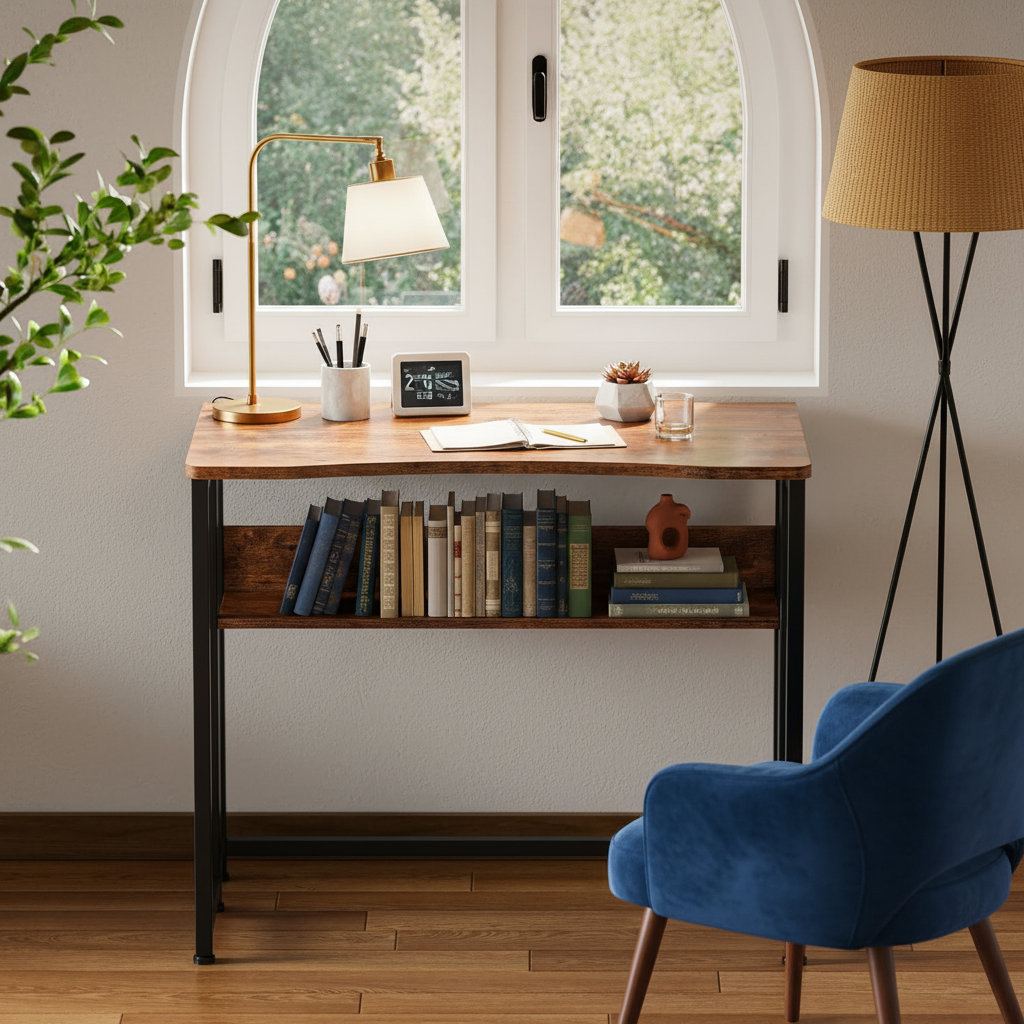 17 Stories Foldaway Computer Berta With Storage, Space-Saving Sofa ...
