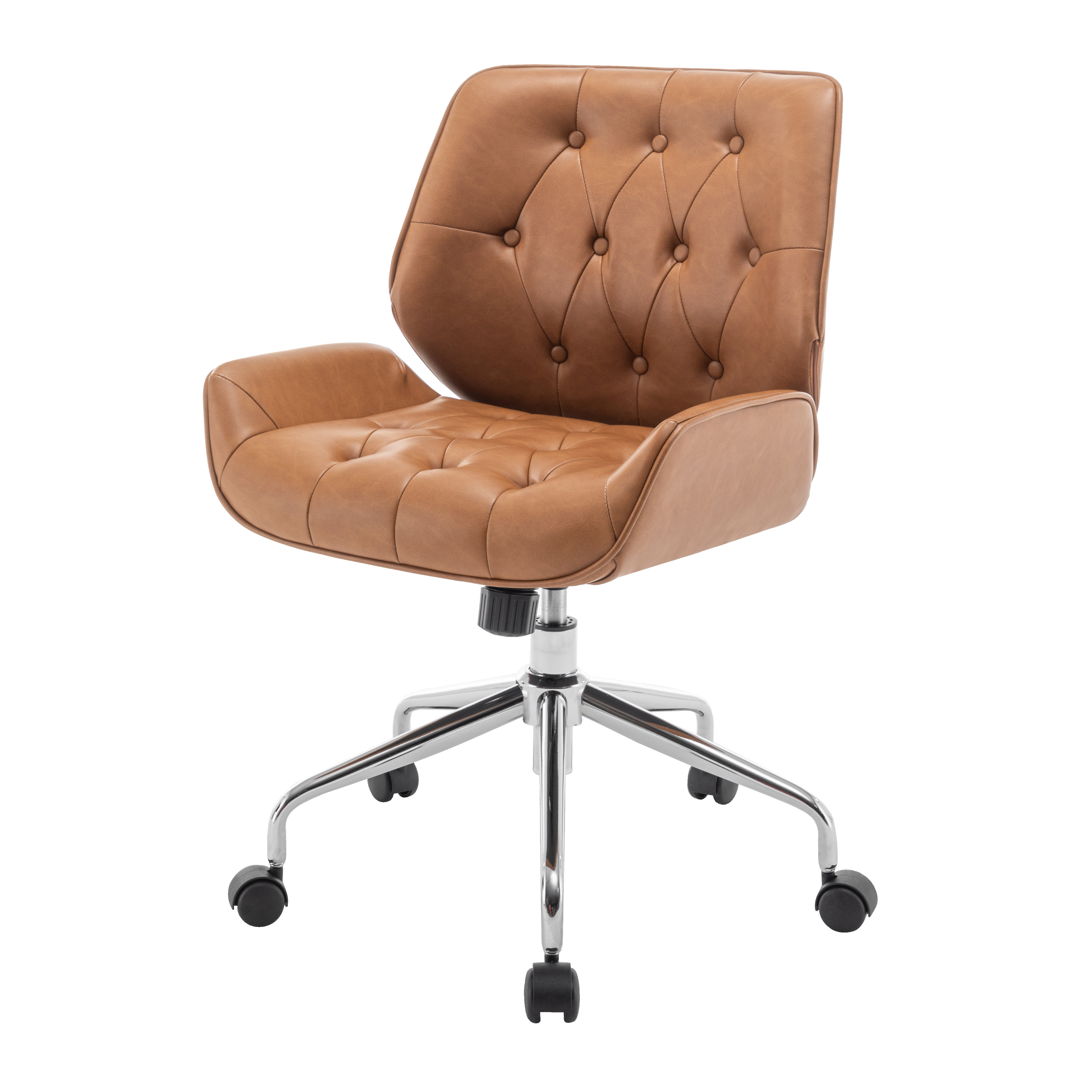 Latitude Run® Executive Chair - Camel Brown Faux Leather & Reviews ...
