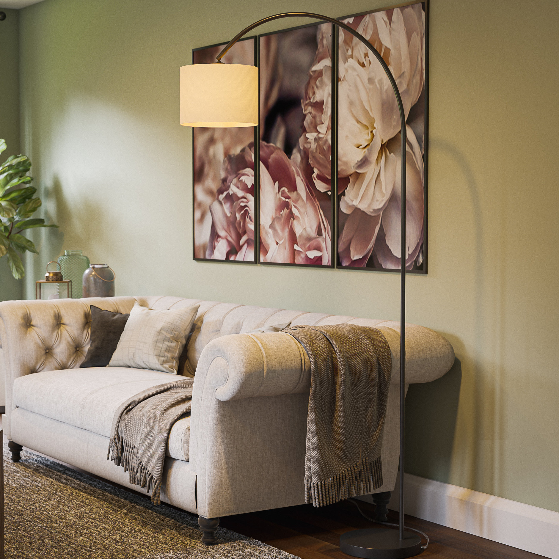 Joss & Main Ezell 80" Arched Floor Lamp & Reviews - Wayfair Canada