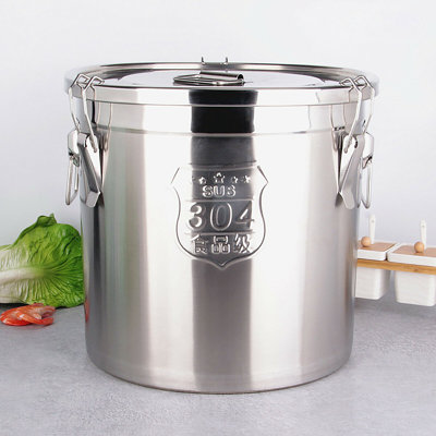 Gracie Oaks 40L Stainless Steel Food Storage Container & Reviews | Wayfair