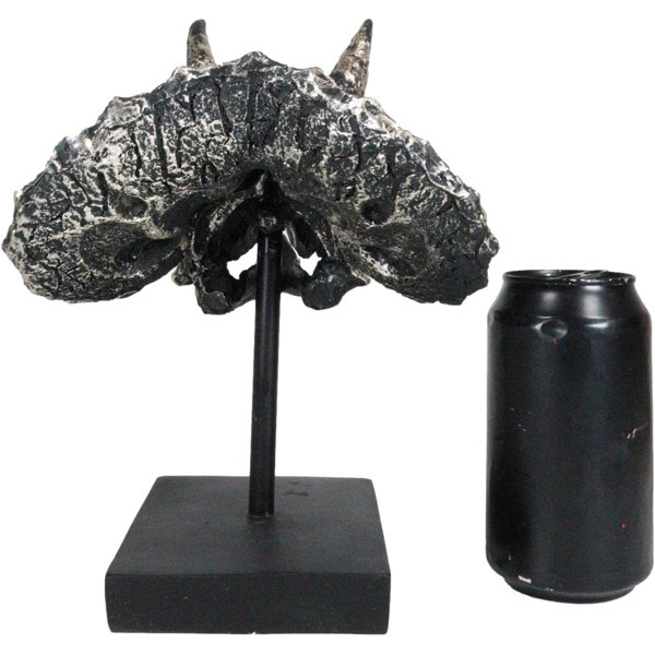 Trinx Jurassic Triceratops Dinosaur Fossil Skeleton Figurine | Wayfair