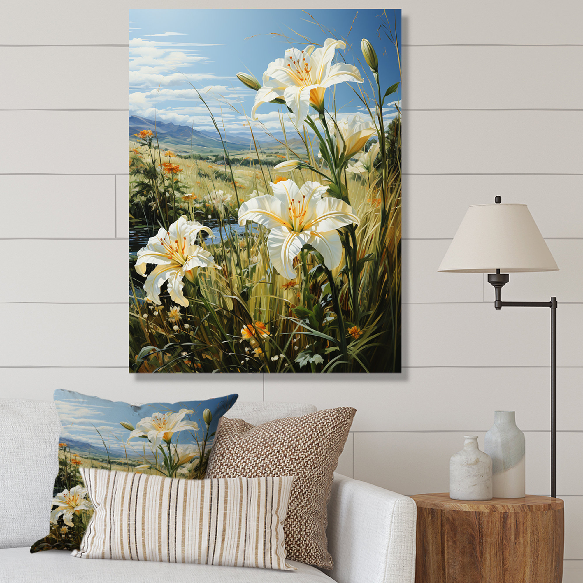 Red Barrel Studio Meadow Of Lilies I - Floral & Botanical Canvas Print ...