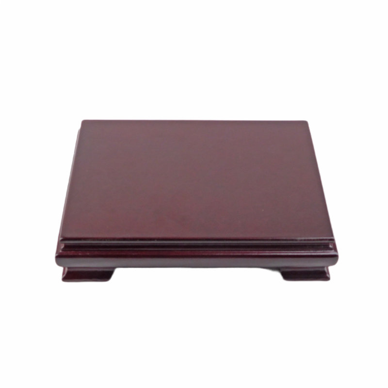 Fleur De Lis Living Rectangular Ming-Style Wooden Chinese Vase Stand ...