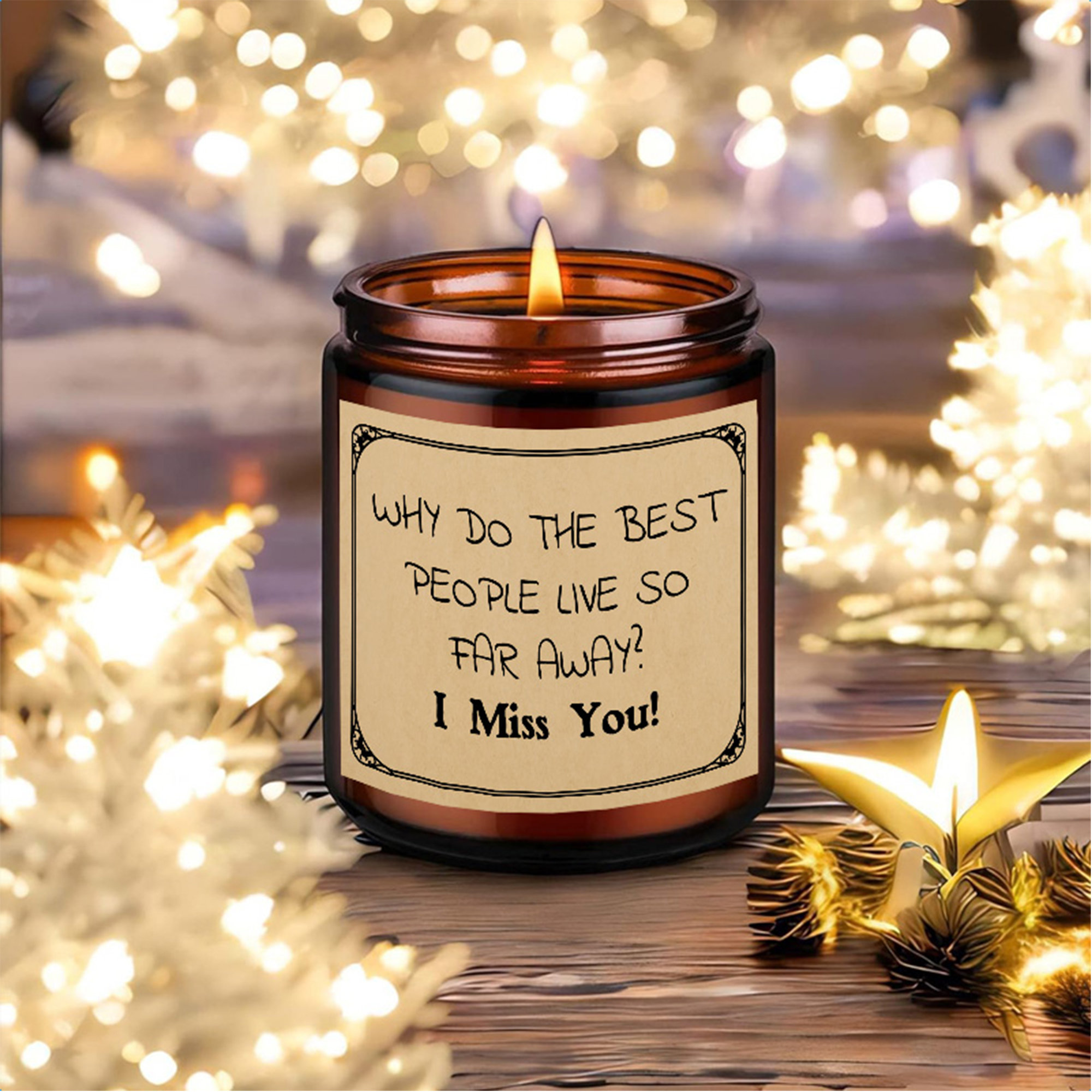 Trinx Lavender Scented Candle I Miss You Gifts, I Miss Your Face Long ...