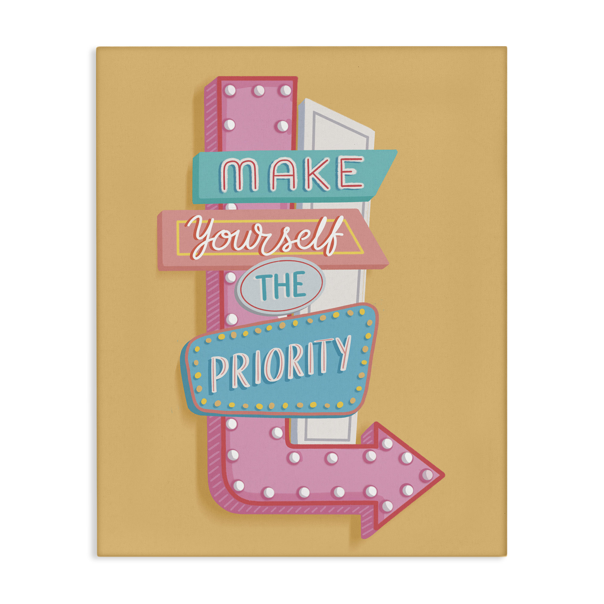 Trinx Make Yourself The Priority Canvas Wall Art by Nancy McKenzie ...