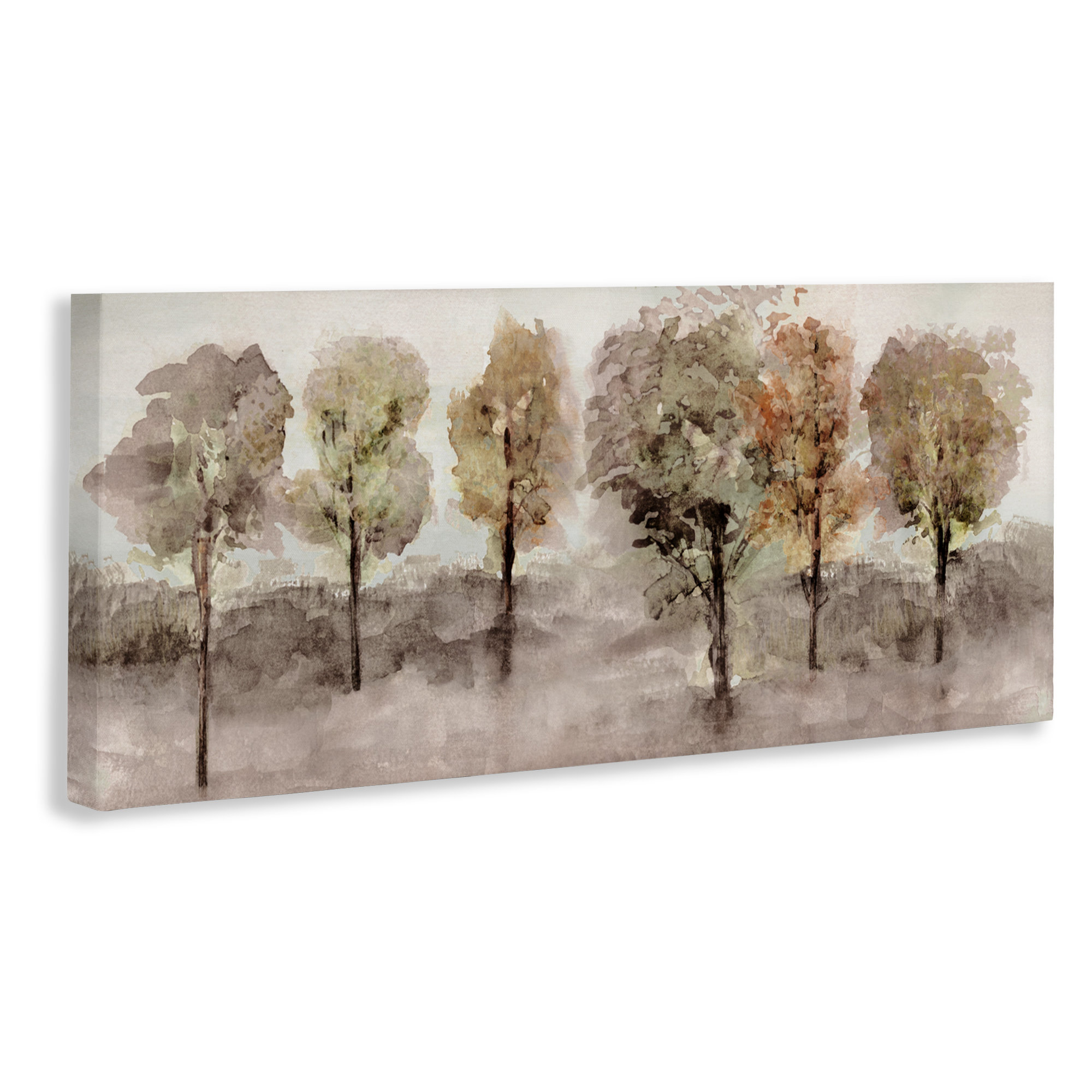 Union Rustic Watercolor Style Tree Grove Canvas Wall Art, design by Val ...