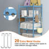 Rebrilliant Storage Shelves With 20 Hooks, 5-tier Collapsible ...