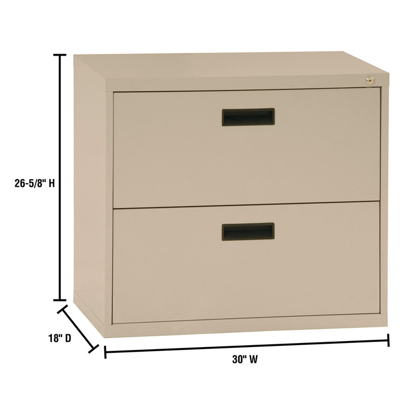Sandusky Cabinets 400 Series 2-Drawer Lateral Filing Cabinet & Reviews ...