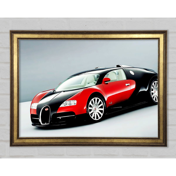 Ebern Designs Bugatti Veyron Red And Black Side Profile - Single ...