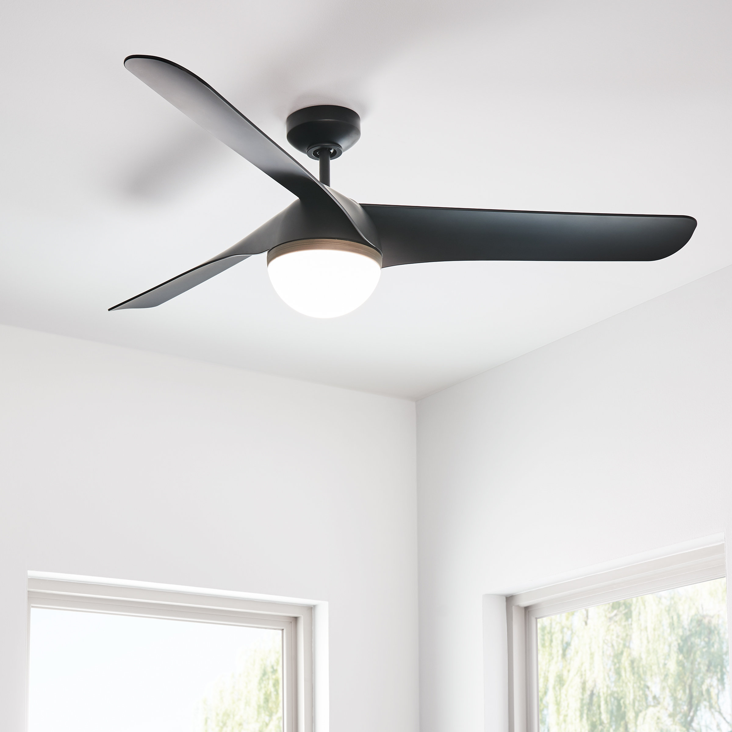Ivy Bronx 56" Hedwiga 3 - Blade LED Standard Ceiling Fan with Remote ...