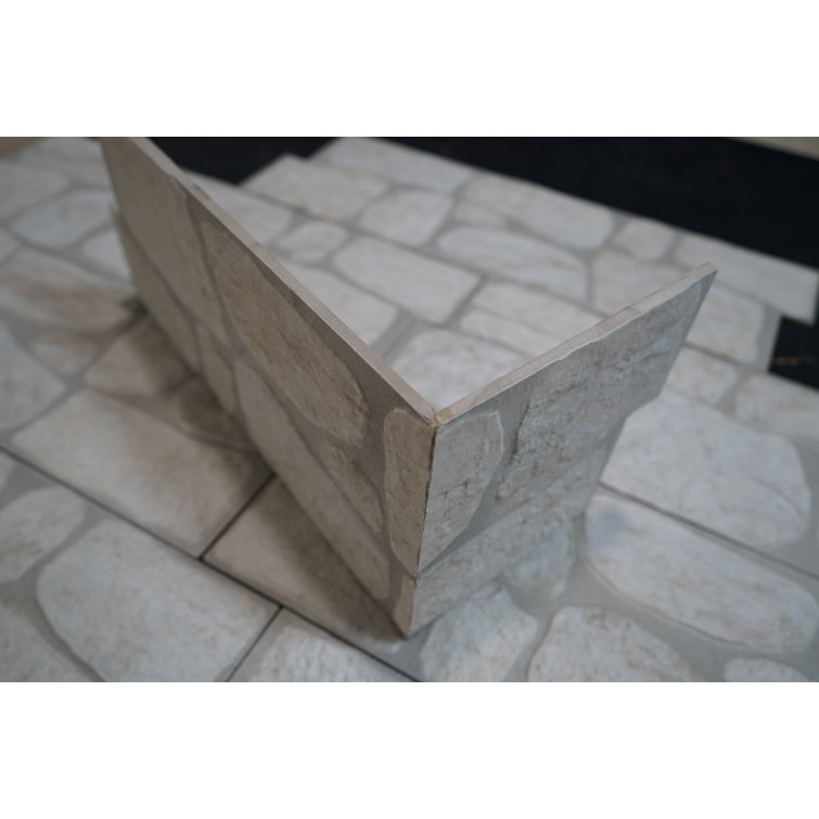 SB TILE AND STONE 8" x 24" Porcelain Slacked Stone Tile | Wayfair