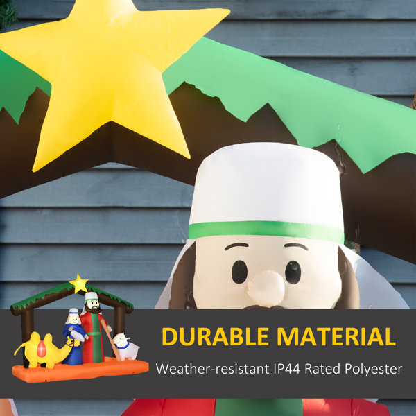 The Holiday Aisle® Nativity Scene Under Archway With Camel And Sheep ...