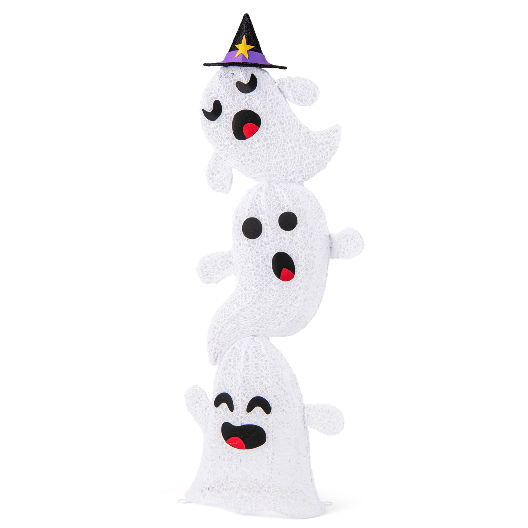 Dakota Fields 4 Ft Halloween Decorations Outdoor Stacked Ghosts W ...