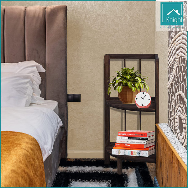 KNIGHT 27cm W Manufactured Wood + Solid Wood Shelving Unit | Wayfair.co.uk