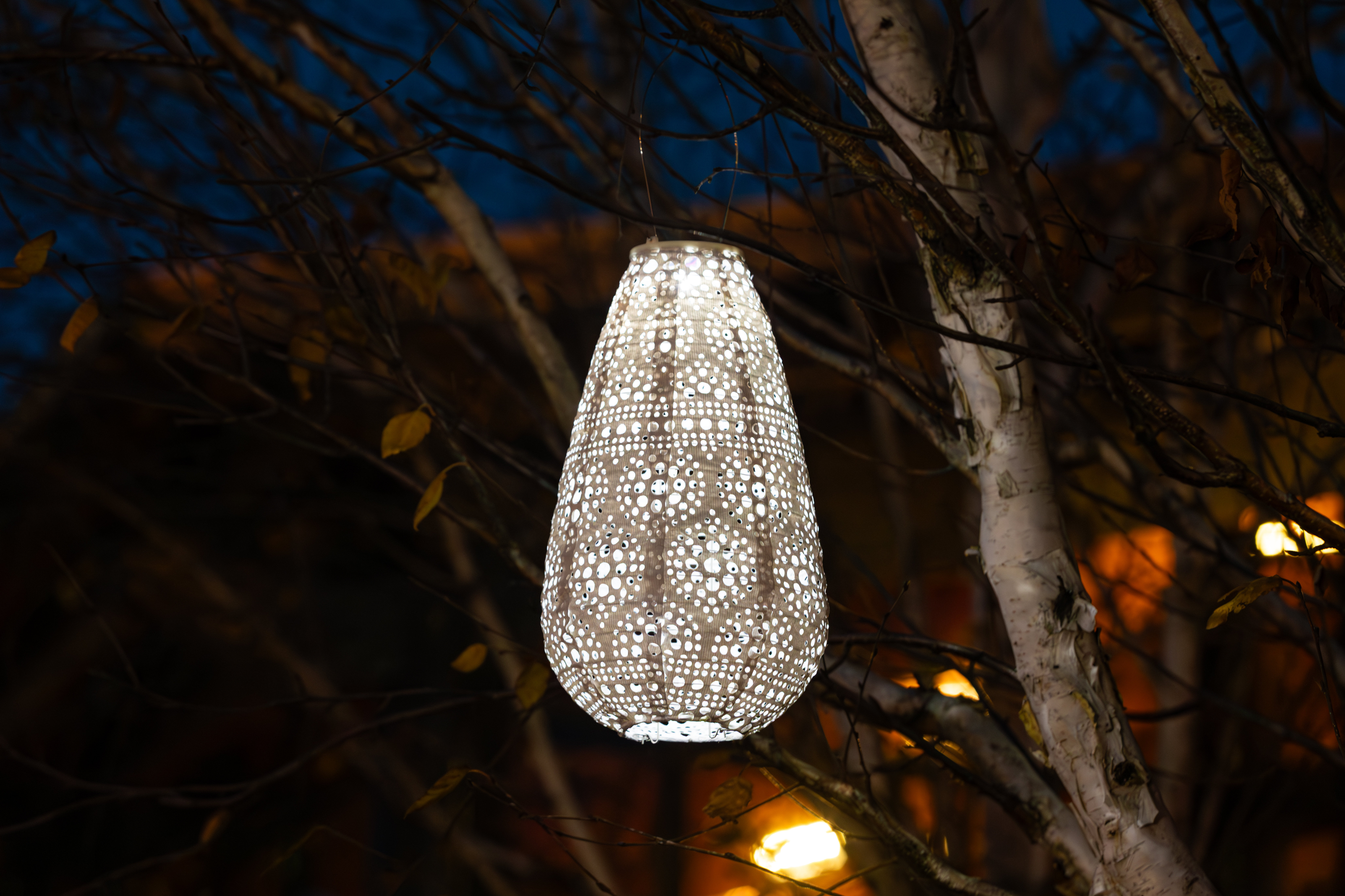 Allsop Home and Garden Stella Blossom 14" Teardrop Solar Lantern ...