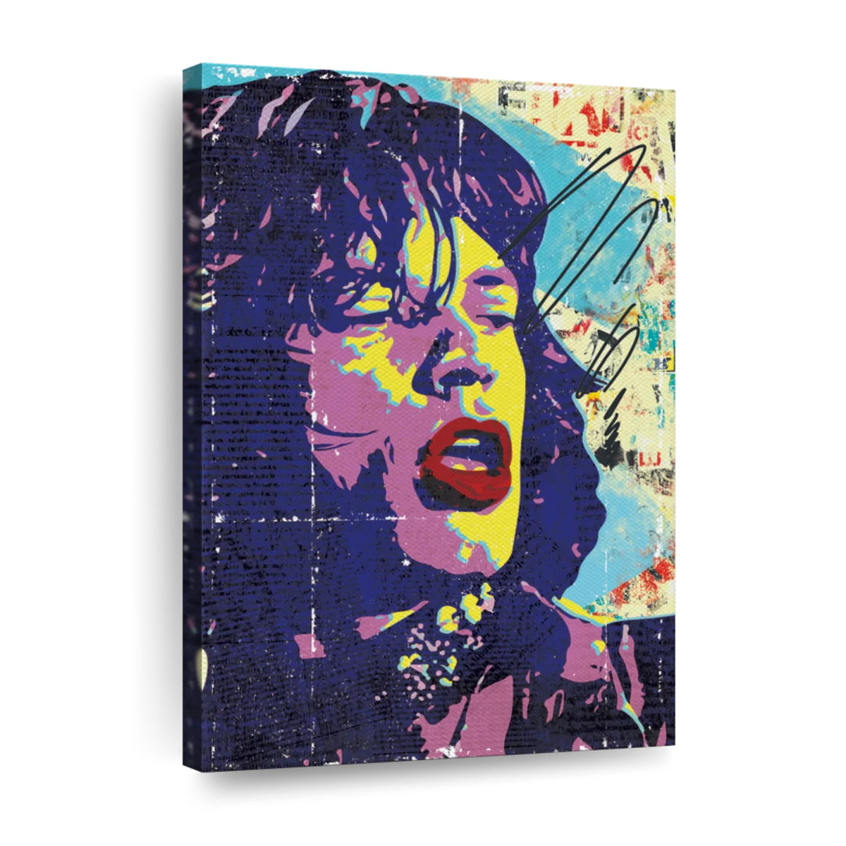 Wildon Home® Grunge Young Mick Jagger On Canvas Print | Wayfair