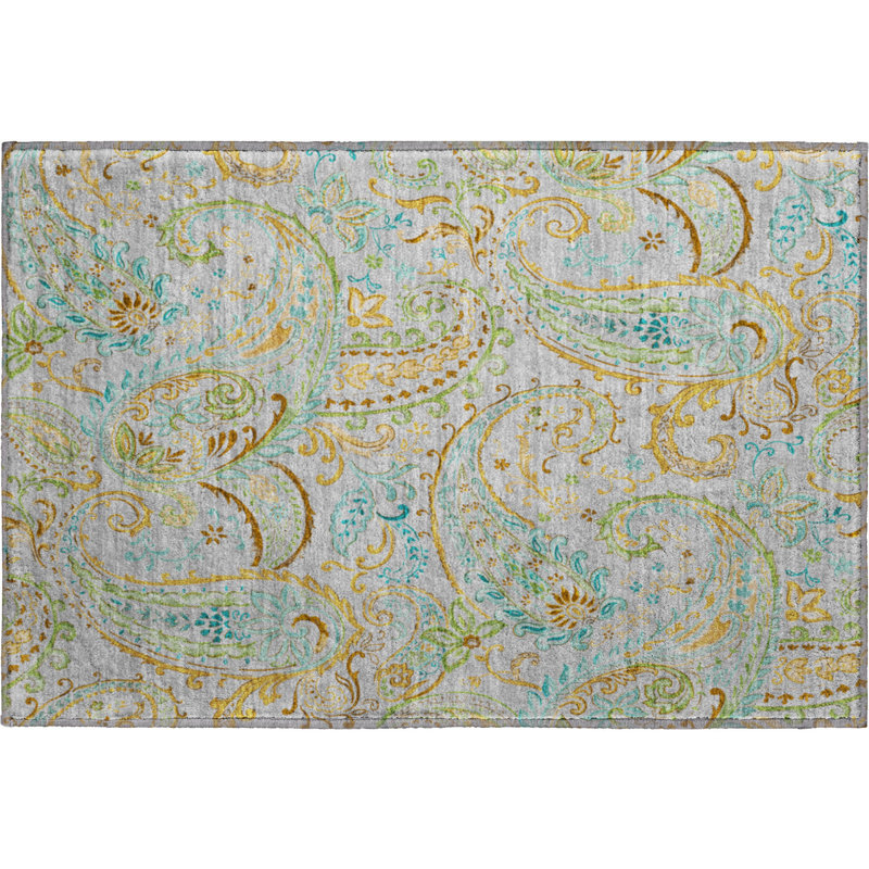 Addison Rugs Premium Machine Washable Mayfield AMF533 Gray Rug | Wayfair