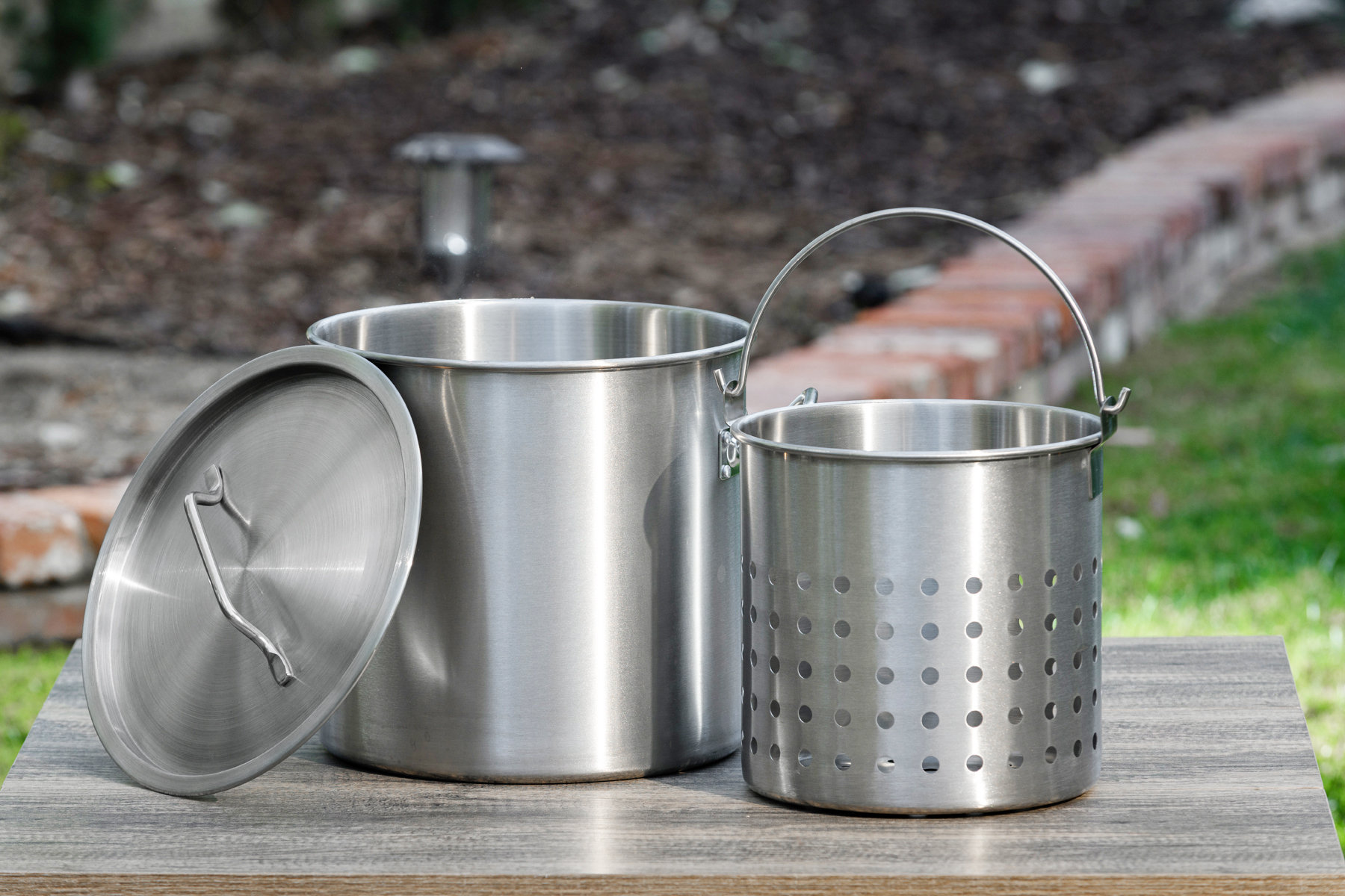 Barton Stainless Steel Stock Pot with Strainer Basket & Reviews ...