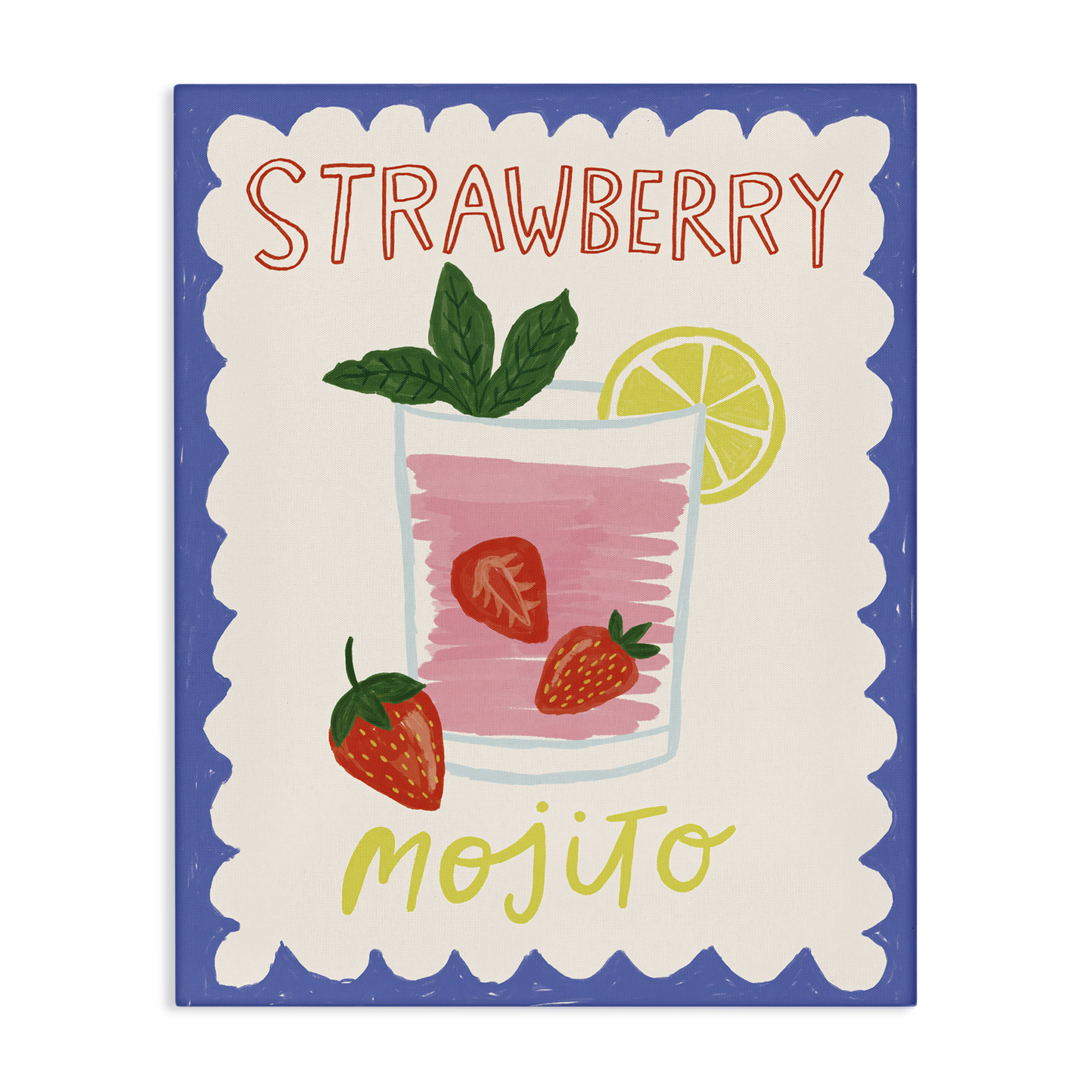 August Grove® Strawberry Mojito Drink Canvas Wall Art by Lisa Barlow ...