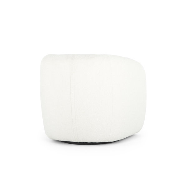AllModern Aquila Upholstered Swivel Barrel Chair & Reviews | Wayfair