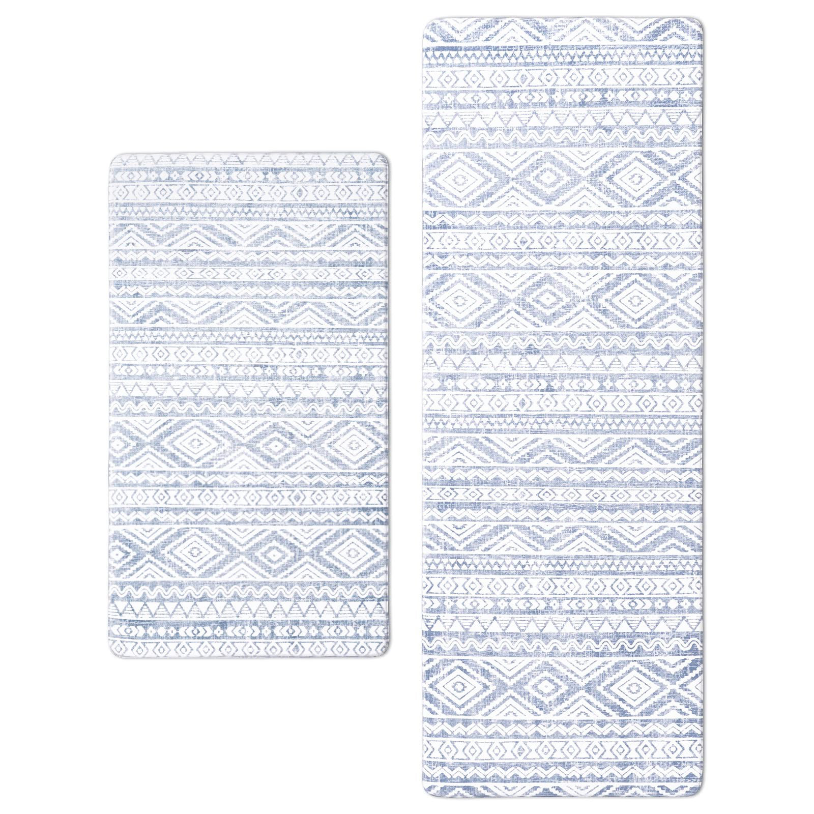 Dakota Fields 2 Piece Cushioned Kitchen Mat Set, 17x30+17x47 | Wayfair