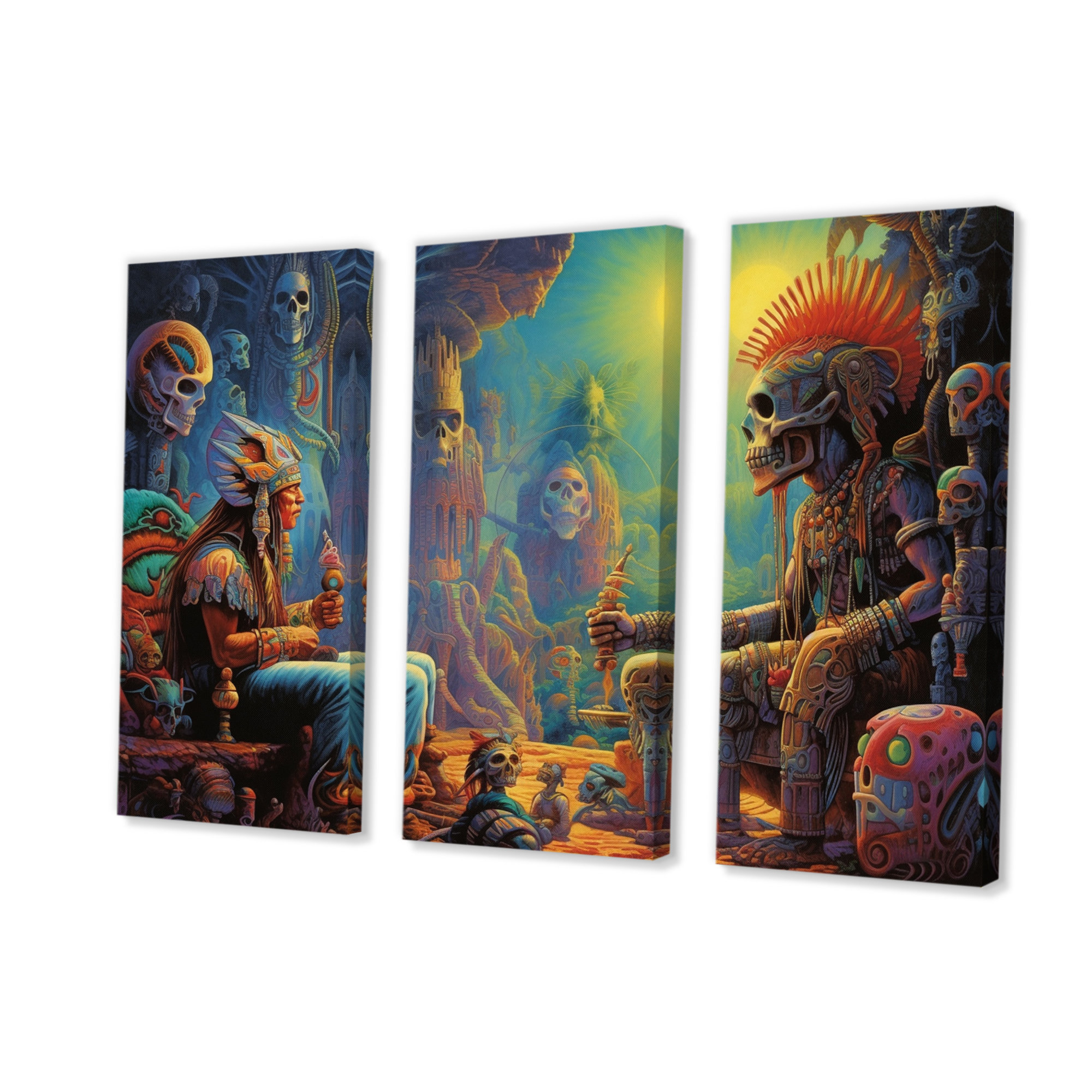 Design Art Amazon Shaman Ancient Rituals - Folk Religion Wall Art ...