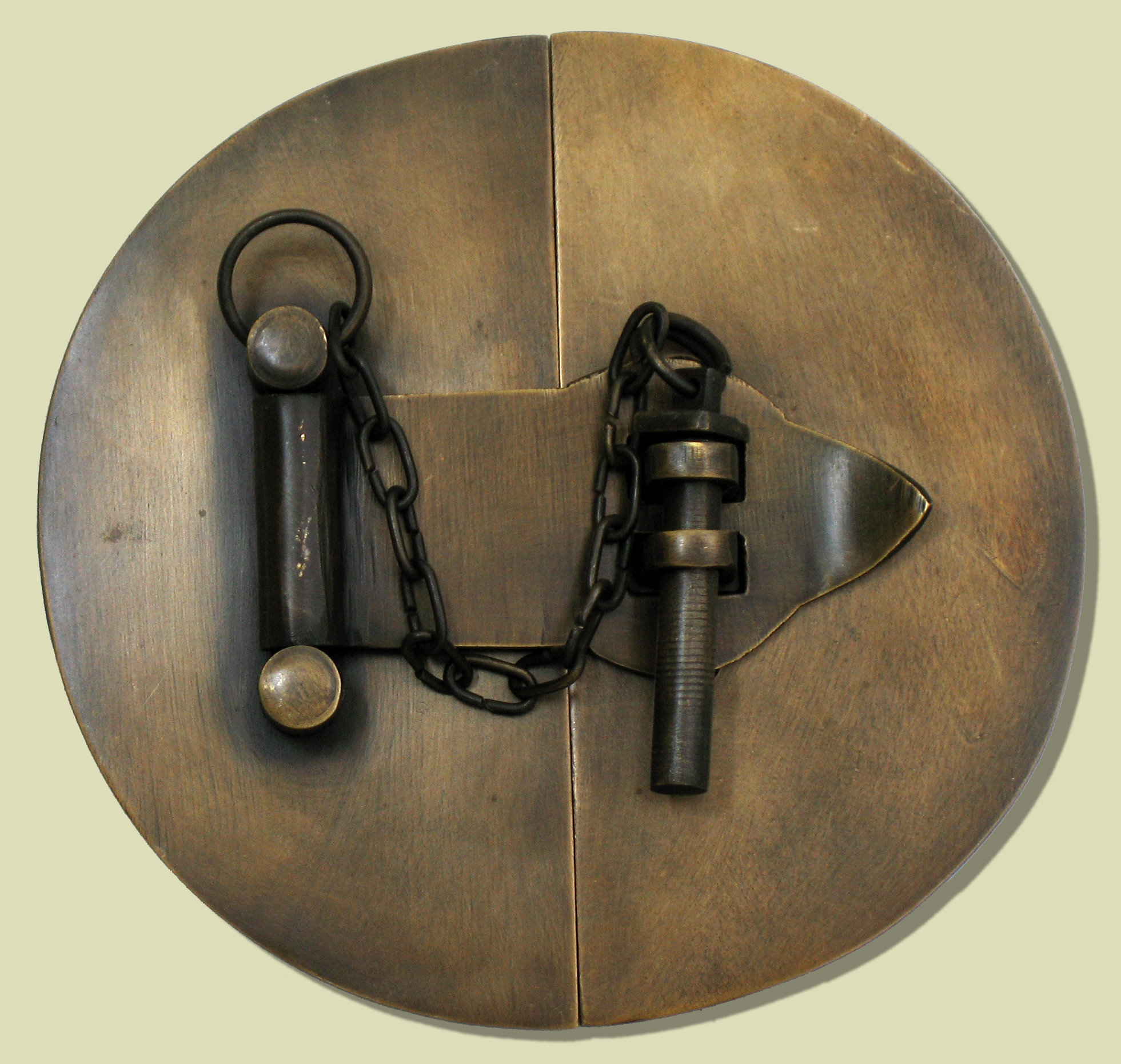 Gado Gado Hardware Simple Round Latch with Chain | Wayfair