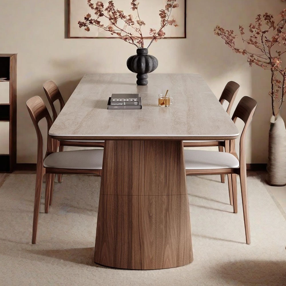 LABAORRY Creamy style modern household dining table sets | Wayfair